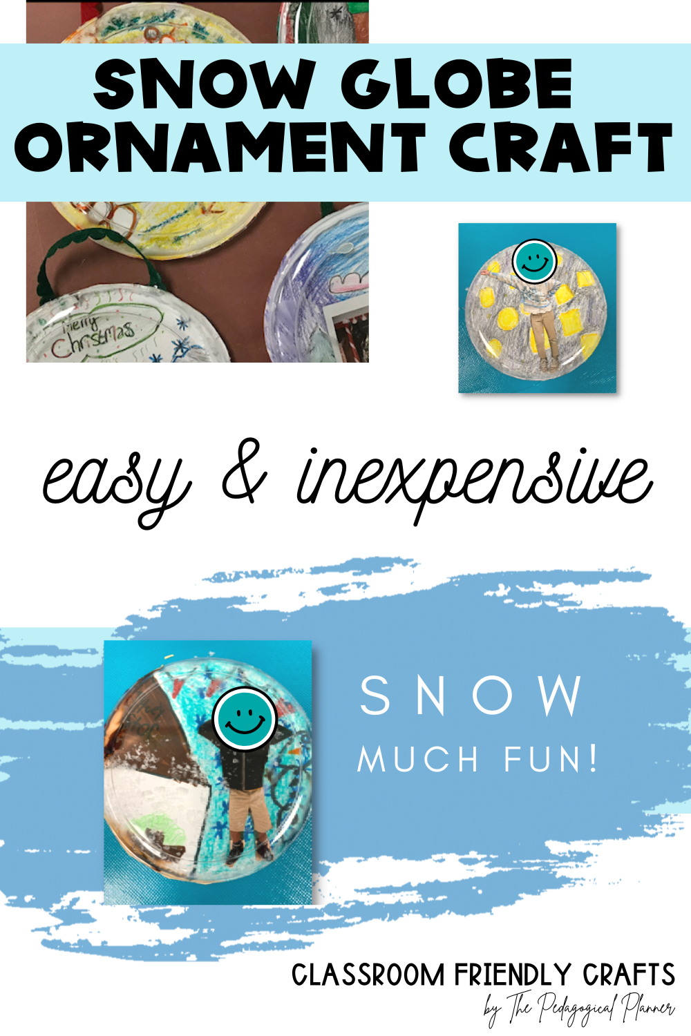Easy Inexpensive Snow Globe Craft for Kids – Classroom Friendly Crafts ...